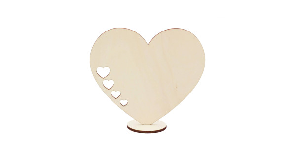 Ornament Blank Inima cu Inimioare decupate
