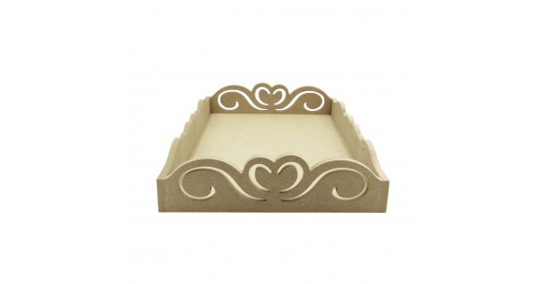 Tava Blank MDF - Model Inima - Interior 34x26 cm - Blankuri.ro