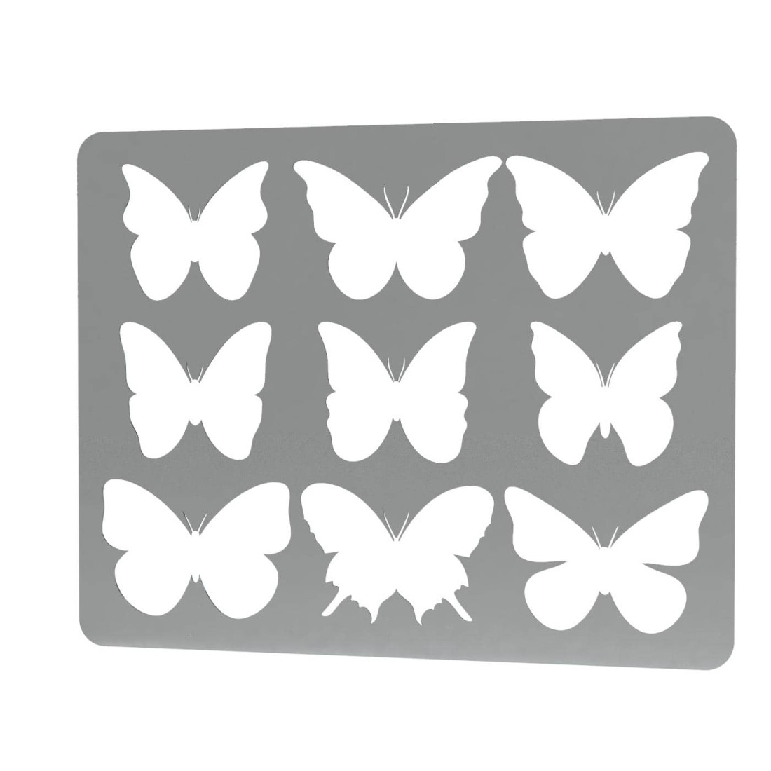 Sablon Reutilizabil Transparent - Fluturi - H 50mm - Grosime 1mm